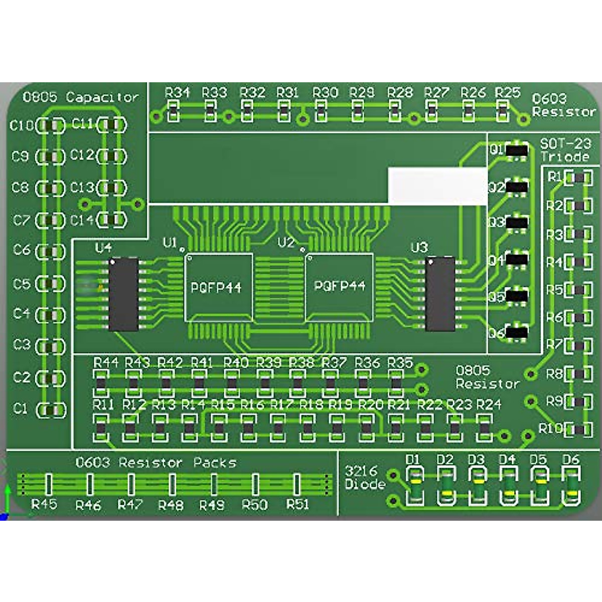 Gikfun DIY SMD/SMT Components Practice Board Soldering Skill Training Kit AE1173