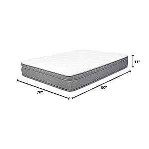 DREAMFOAM Bedding Doze 11" Plush Pillow Top Mattress, King