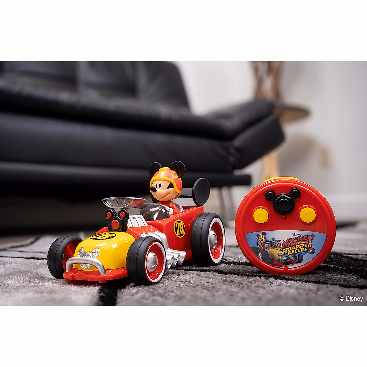 Jada Toys Disney Mickey Roadster Racer RC Vehicle Red, Standard