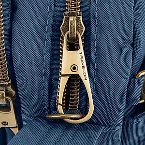 Travelon Anti-theft Signature E/W Shoulder Bag, Ocean