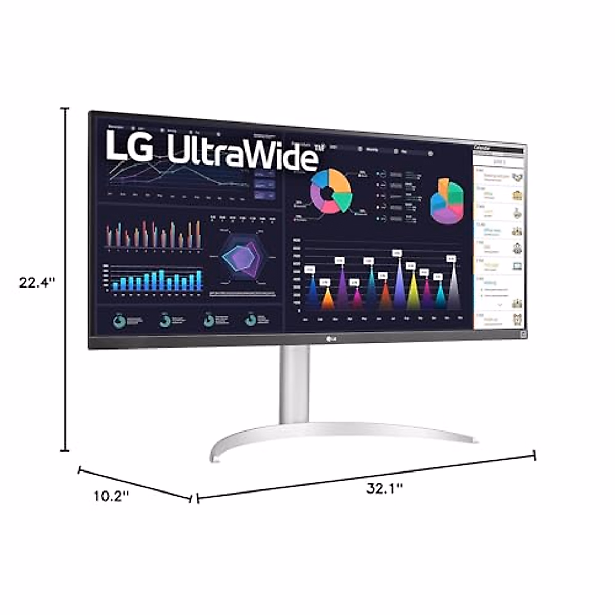 LG 34WQ650-W 34" 21:9 UltraWide Full HD (2560 x 1080) 100Hz IPS Monitor Bundle with Elite Suite 18 Software + 2 Year Protection Warranty