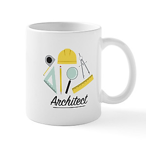 CafePress Architect Mugs Ceramic Coffee Mug, Tea Cup 11 oz
