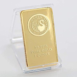 SUNYUANYI Australia 1 Ounce 99.99% Pure Gold Plated bar high Relief Replica Commemorative Coin Gold Bar Coin