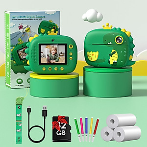 Kids Instant Camera for 3-8 Toddlers Boys Girls Christmas Birthday Gifts 2.4 Inch Screen 12MP / 1080P HD Video Camera Baby Instant Print Digital Camera