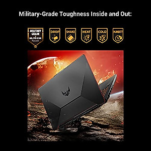 ASUS TUF Gaming A17 Gaming Laptop, 17.3” 144Hz FHD IPS-Type Display, AMD Ryzen 5 4600H, GeForce GTX 1650, 8GB DDR4, 512GB PCIe SSD, RGB Keyboard, Windows 11 Home, Bonfire Black Color, FA706IH-RS53