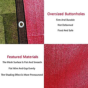 DRUKELIN 90% Outdoor Sun Shade Canopy, UV Protection Shade Cloth Lightweight, Easy Setup Mesh Canopy Cover with Grommets, Durable Shade Fabric for Garden, Patio & Porch (6.5x6.5ft)