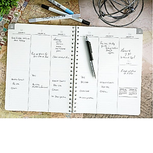 2023 Planner 8.5"x11" Monthly & Weekly - 14 Months (November 2022 Through December 2023) - Professional, Simple, Easy-to-Use Design. Black Vinyl Cover for Extra Protection