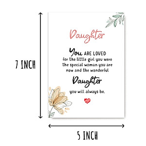 KrysDesigns Handmade Daughter Birthday Card - Daughter You Are Love Card - Happy Birthday Daughter - Greetings Card For Her