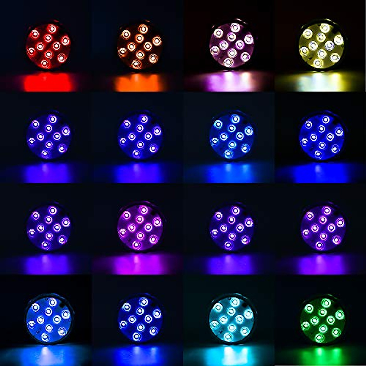 4pack LED Pumpkin Lights with Remote for Halloween Decorations, Color Changing Waterproof LED Lights for Party Glass Vase Easter Decoration