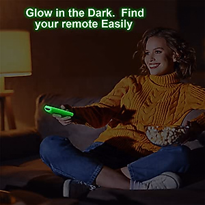 3Pack Case for Roku Remote, Cover for Hisense/TCL Roku TV Steaming Stick/Express Universal Replacement Controller Silicone Sleeve Skin Glow in The Dark Green Sky Purple