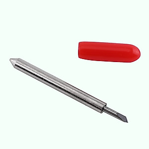 10Pcs Cutting Knife 30/45/60 Degree Plotter Cutter Blades Cemented Carbide GCC Cutter Cutting Plotter Blade Replacement Cutter Blades (45°)