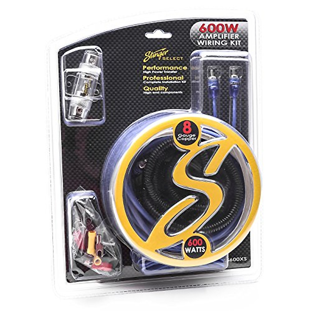 Stinger SS600XS 8-Gauge AGU Amp Installation Kit