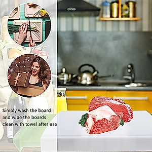 Kichvoe Plastic Cutting Board with Slide out Trays Space Saver Catches Food and Waste Food Prep Station for Kitchen Cooking Supplies
