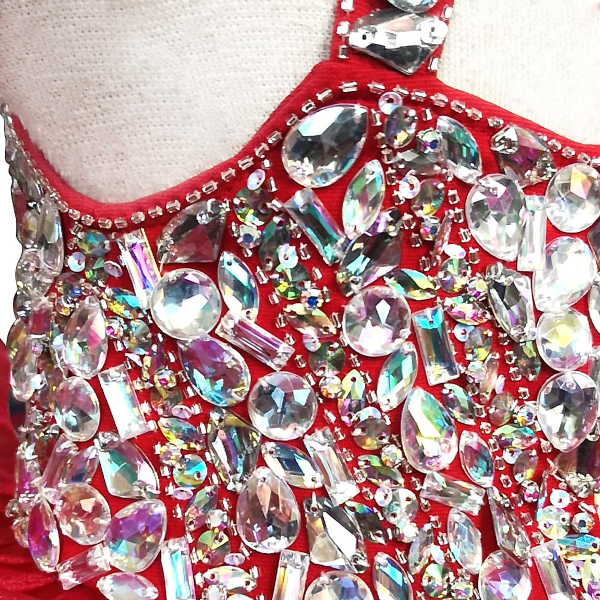 Jenniferwu G128F Infant Toddler Baby Newborn Little Girl's Pageant Party Birthday Dress RED Size 12-18M