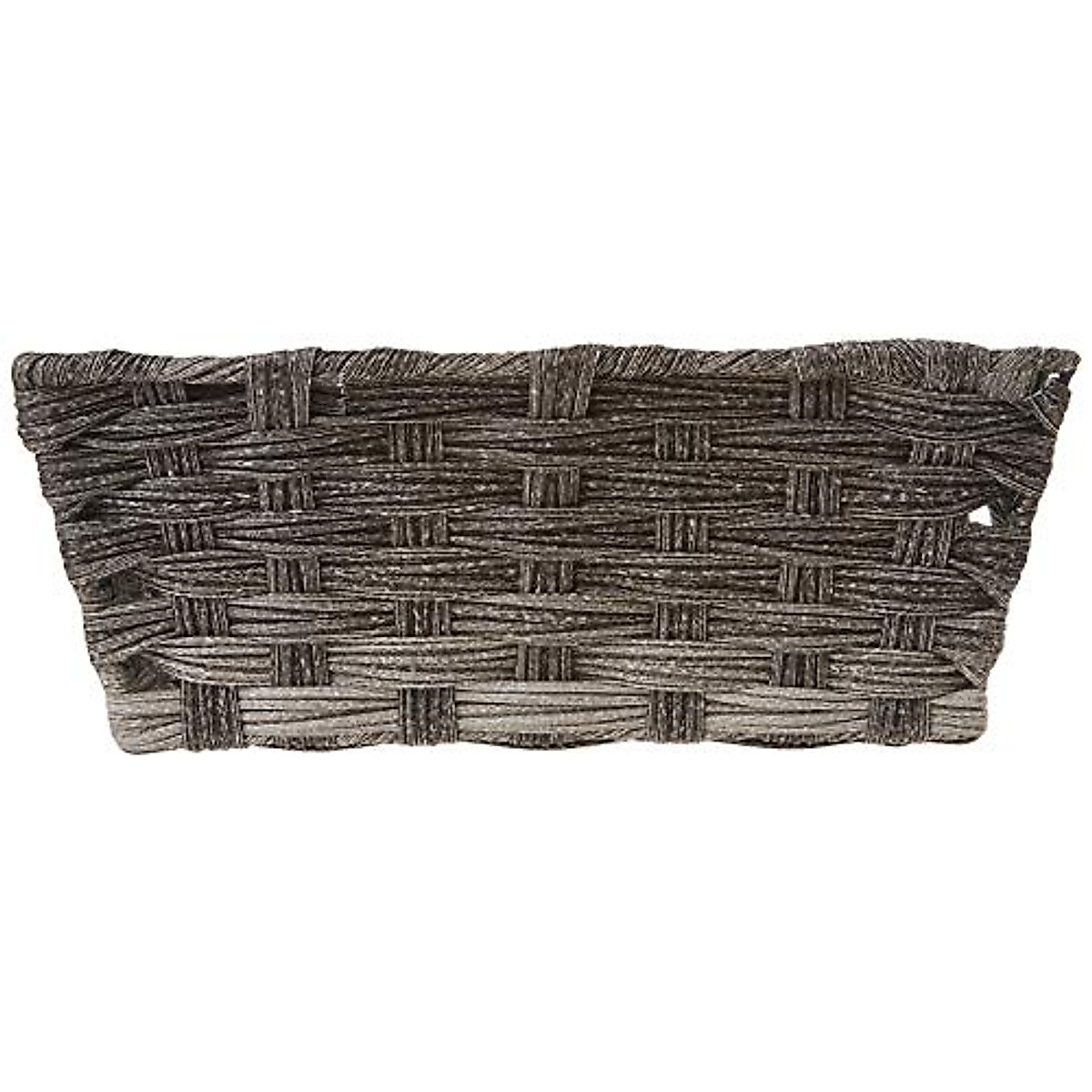 Whitmor Liner and Lid Laundry Hamper, Gray Wash & Split Rattique Small Shelf Tote-Gray Wash