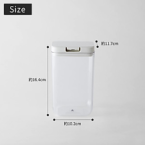 Marna K763CL Storage Container, Tall/Clear, Kitchen Storage, Plastic, Ingredients, Condiments, Moisture Resistant, Good Lock Container