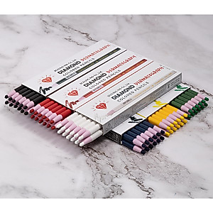 Diamond Peel-Off China Markers/Grease Pencils for Glass, Cellophane, Vinyl, Metal, Etc. (12 Pencils) (Black)