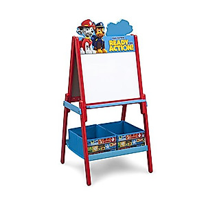 Delta Children Wooden Double-Sided Kids Easel with Storage -Ideal for Arts & Crafts, Homeschooling and More - Greenguard Gold Certified, Nick Jr. PAW Patrol