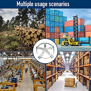 BotaBay Upgrade Drum Dolly for 55 Gallon Drums, Barrel Dolly with 5 PCS 360° Rolling Swivel Caster Wheels and Brake, Heavy Duty Steel Frame Drum Cart for Workshops, Factories, Warehouses