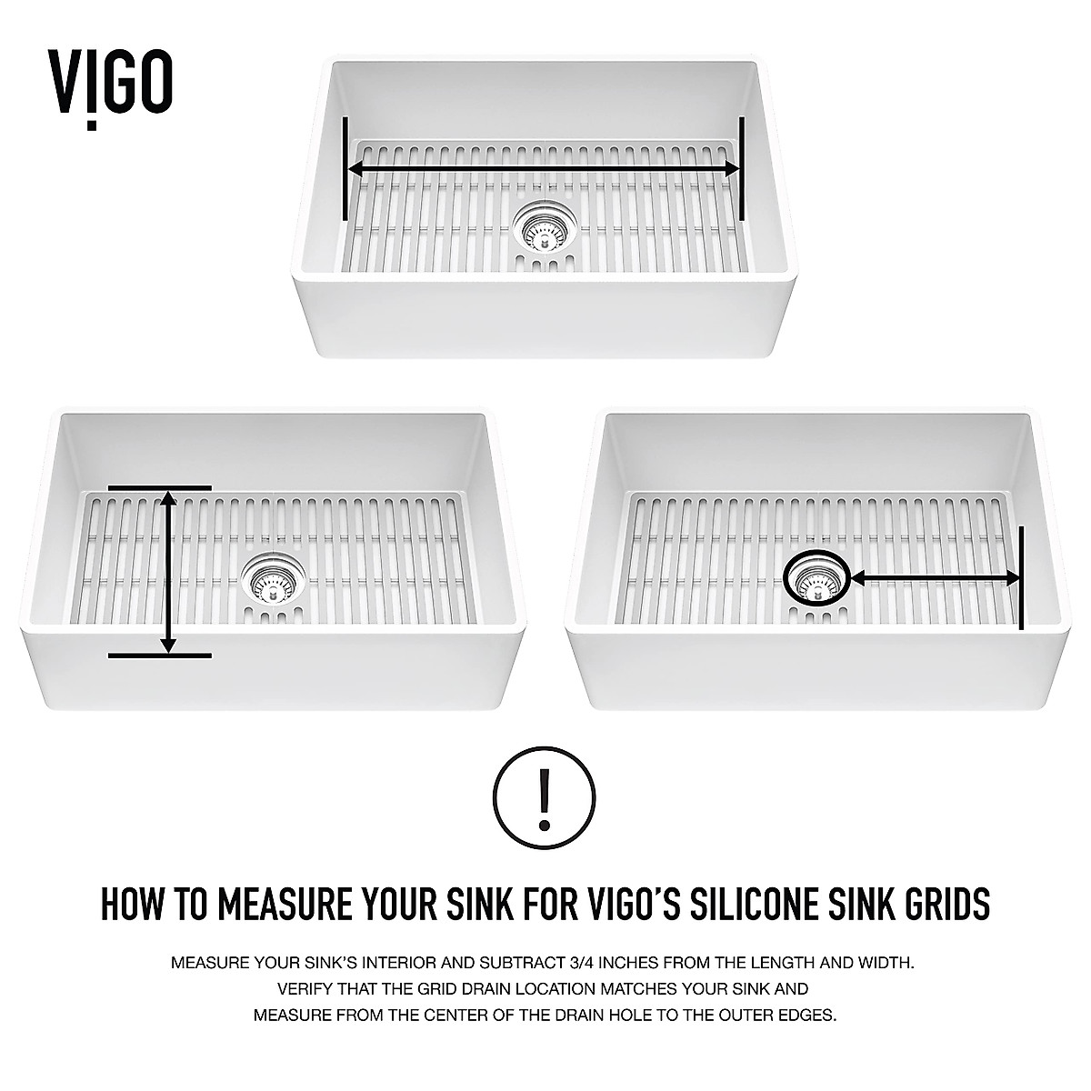 VIGO 27 in. x 15 in. Silicone Bottom Grid for Single Bowl Kitchen Sink in Matte Black - VGSG3018MB