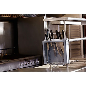 San Jamar STK1008 Saf-T-Knife Assembled Station, 15" Width x 15" Height x 4-1/4" Depth