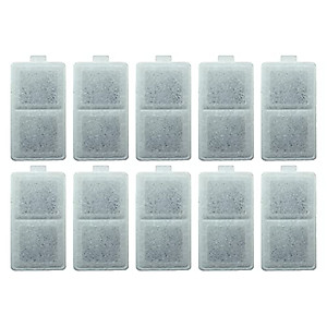 PET STANDARD Replacement Large Water Filter Compatible with Whisker City® Automatic Pet Fountain, Pack of 10