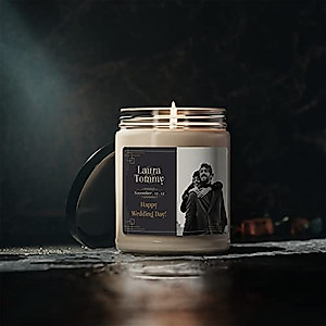 NHI Personalized Candles with Photo, Custom Candle Gift, Scented Soy Wax, Candle Home Decor, 9oz Jar, Made in The USA, Gift for Wedding Day, Valentine Day, Birthday (2)