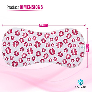 JCUBE&P Girl Burp Cloths - Organic Cotton & Fleece Burp Clothes - Soft & Absorbent Curvy Burp Rags - 5-Pack Contoured Set Burp Towels - Newborns & Infants Girl Burpy Cloths (Grace)