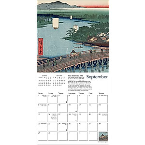Japanese Woodblocks Mini Wall Calendar 2024 (Art Calendar)