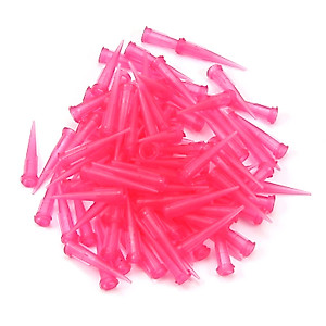 Auniwaig 20Ga Plastic Tapered Pinhead Glue Liquid Dispenser Needles Luer Syringe Needle Tip Dispensing Fill Needle for Oil or Adhesive Applicator- 250PCS