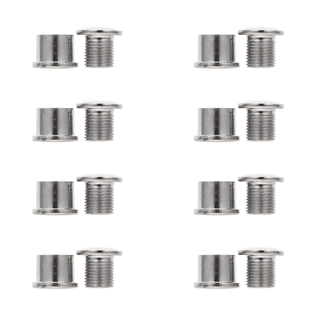 LIOOBO 12pcs Crankset Locking Screw Chainwheel Screw Mountain Bike Screw Bike Accessories Glass in a Bottle Chainwheel Fixing Tool Cycling Cankset Screw Galvanized Steel Platter Fold