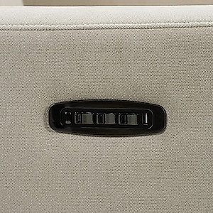 Nurture& The Glider Plus - Premium Nursery Power Recliner | Swivel Chair with Adjustable Head Support and Adjustable Lumbar Support | Built-in USB - The Ultimate Comfort for Nursing, Relaxing (Ivory)