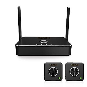 QuattroPod | 5G WiFi Wireless Presentation Facility HDMI Transmitter & Receiver for Streaming 4K from Laptop, PC, Smartphone to HDTV/Projector (2T1R) [2022 OTA Update]