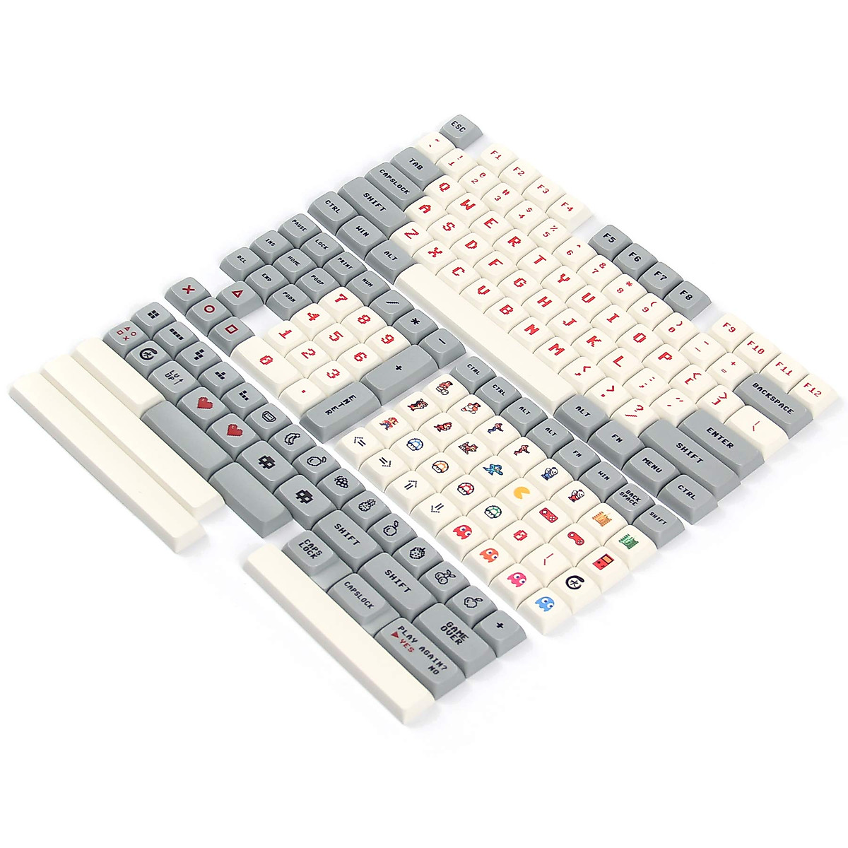 Customized 178 Keys Full Set Keycaps DSA Profile PBT Material for Gateron Kailh Cherry MX Switch Mechanical Keyboards (FC Gaming)