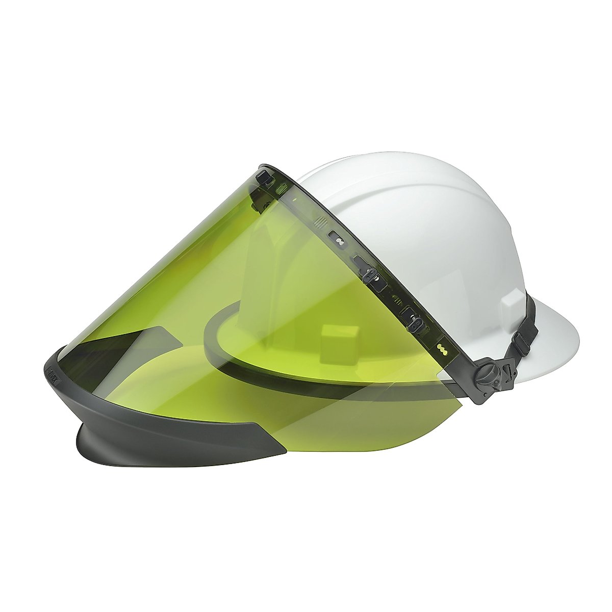 Delta Plus WELCUARC7BASIC Flash-Pro Basic Head-Face Arc Protection Kit Cu-Arc-7-Basic Full Brim Cap, PPE Risk Cat 2 Arcfit 14 Shield Chin Protector, VB-65, 10" H x 8" W x 9" L, One Size, White