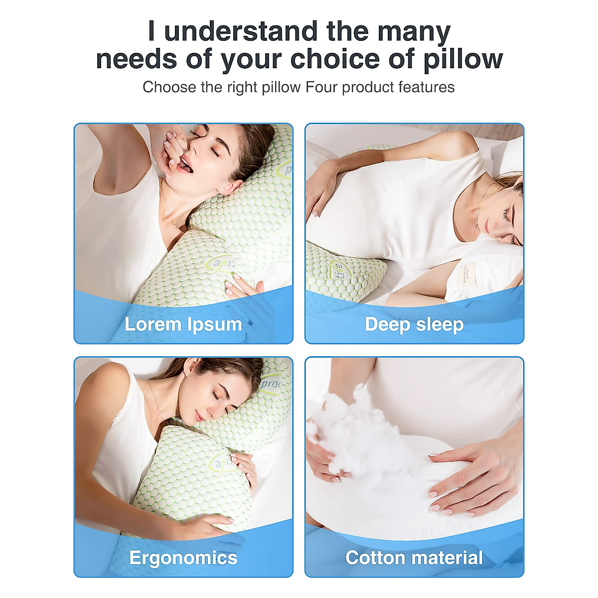 Busarilar Pregnancy Pillows for Sleeping, Maternity, Pregnancy Body Pillow Support for Back, Legs, Belly, HIPS of Pregnant Women, Detachable and Adjustable with Pillow Cover (Green, Small)