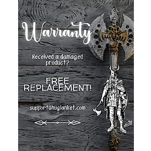 Huglanket Viking Gifts for Men Flannel Blanket Throws, Norse Mythology Viking Themed Throw (50"x 65") for Viking Friends Dad Grandpa Uncle on Father's Day, Birthday, Christmas - Viking