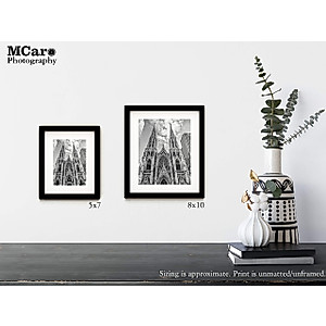 St Patricks Cathedral, Rockefeller Center, Manhattan Photo, Church, Art Print, Wall Decor, Black and White, New York City Photography