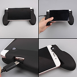 iPad /Android Tablet /SmartPhone Game Controller, Mobile Phone Gamepad Holder Mobile Game Grip Mobile Gamepad Joystick Game Clutch for 4~12.9 In Equipment(black)