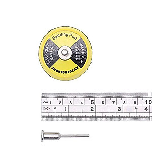 AUTOTOOLHOME 100 Pack 2 inch Sanding Discs Kit with Polishing Pads Plate 40 60 80 100 120 150 180 240 320 400 Grit Sandpapers for Drill Grinder Rotary Tool