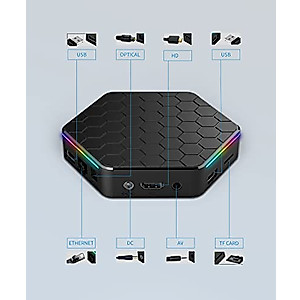Android 12.0 TV Box T95Z Plus Android Box 4GB RAM 32GB ROM Support HD 6K/ 3D/ H.265 100M LAN 2.4/5G Dual WiFi BT 5.0 Android Box