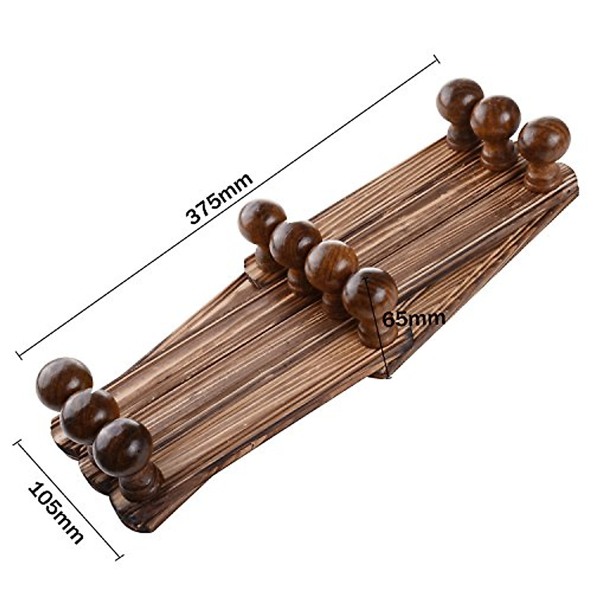 Wooden Expandable Coat Rack,Wall Mounted Hanging Hat/Scarf/Jewelry Hanger for Entrance,Bedroom,Living Room,Utility Hooks Home Decor 10 Hook/Set