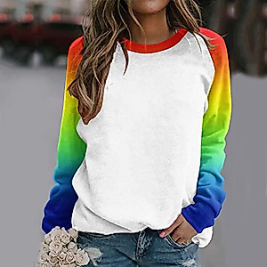 FAMOORE womens 3 piece short set outfits Love Heart Graphic Baseball T-Shirt Women Valentine's Day Color Block Shirt Splici