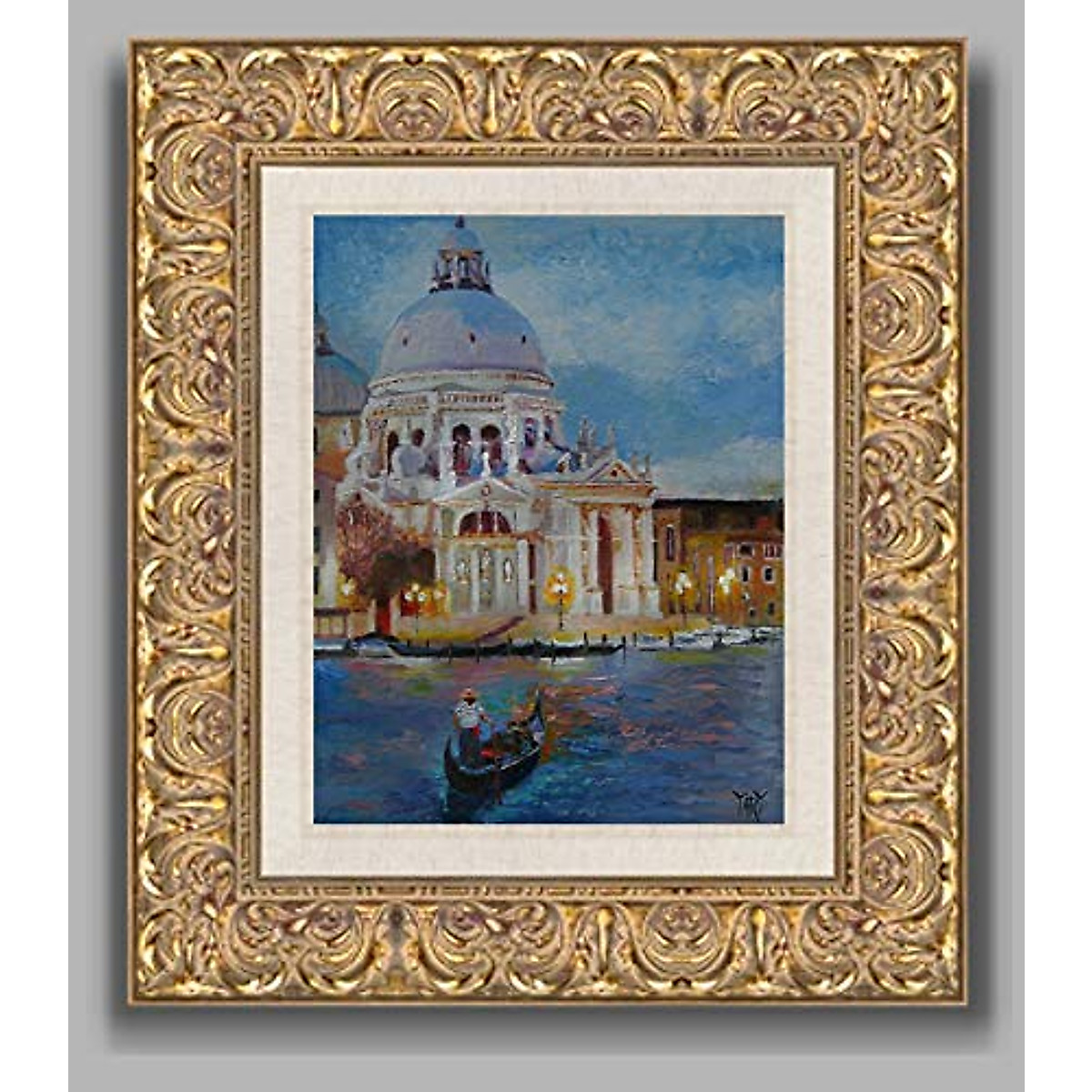 SOLD Santa Maria Cathedral, Venice - Grand Canal by internationally renown painter Yary Dluhos