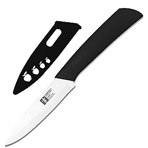 LIANGTAI Ceramic Knife 4 Inch Fruit Knife (Black Handle)