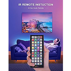 Nexillumi 100 ft LED Lights for Bedroom with Remote Color Changing LED Strip Lights