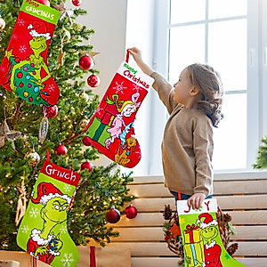 GYGOT 4 Pack Christmas Stocking,18 Inch Large Christmas Stockings Christmas Decorations for Family Holiday Party Decor