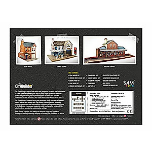 The CityBuilder Roads & PAVEMENTS Cardboard Model Layout Kit - O Scale Model Railroad Accessories