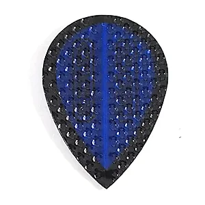 US Darts Dimplex Blue Pear Dart Flights - 3 Sets (9 Flights) - Improved Airflow