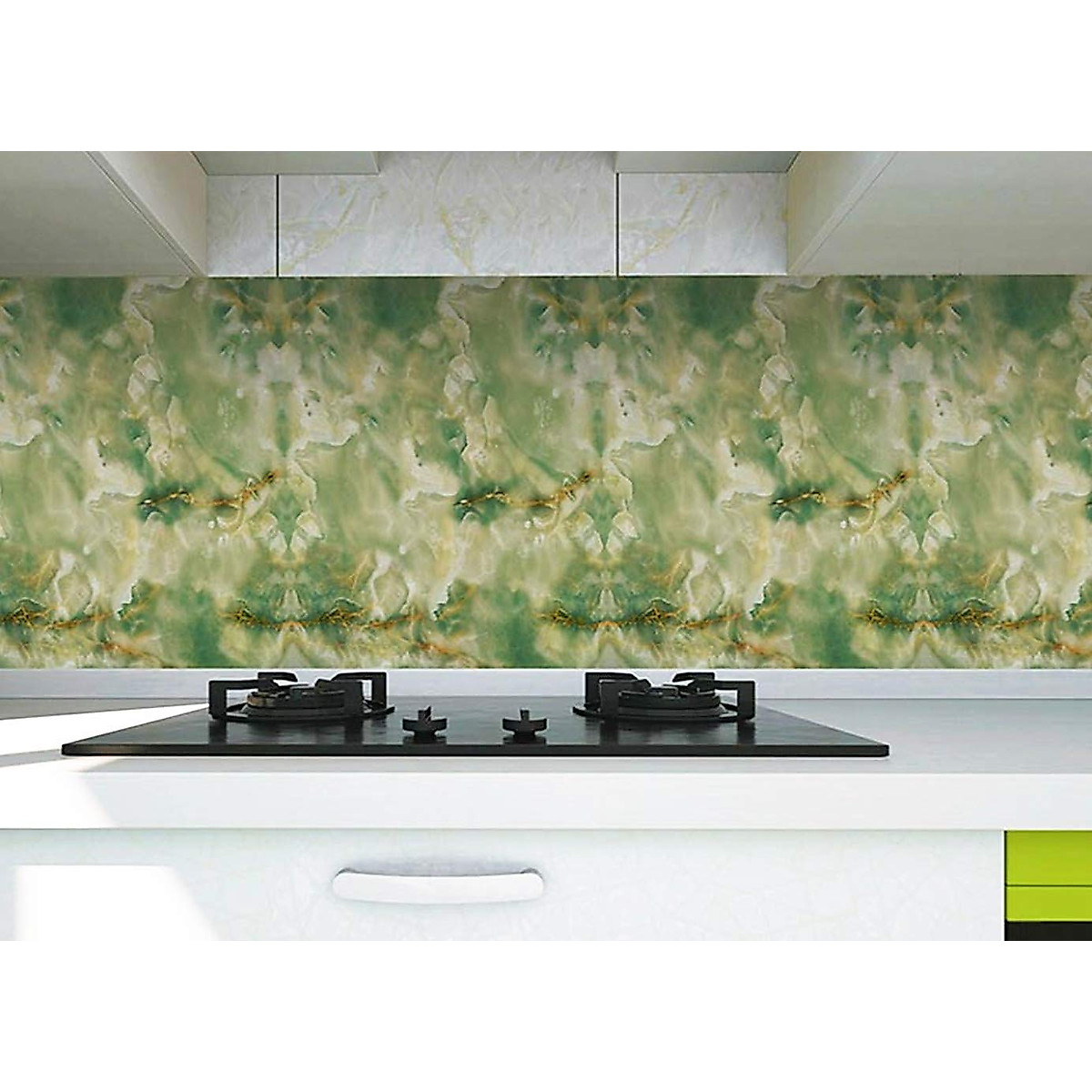 Vatican Granite Look Marble Gloss Film Vinyl Self Adhesive Counter Top Peel and Stick Wall Decal 15.8"x118"